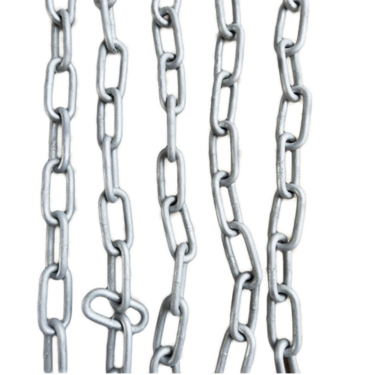 Hot-dip galvanized chain for dock and buoy mooring.